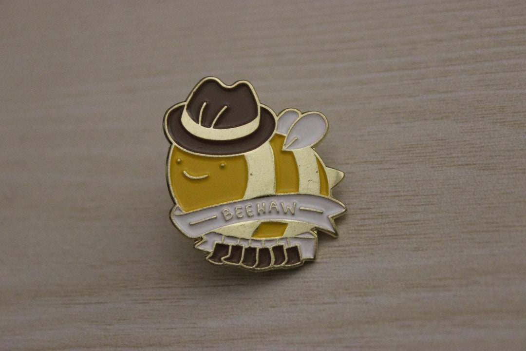 Bee Cowboy Yeehaw Beehaw Meme Enamel Lapel Pin Brooch | Accessories ...
