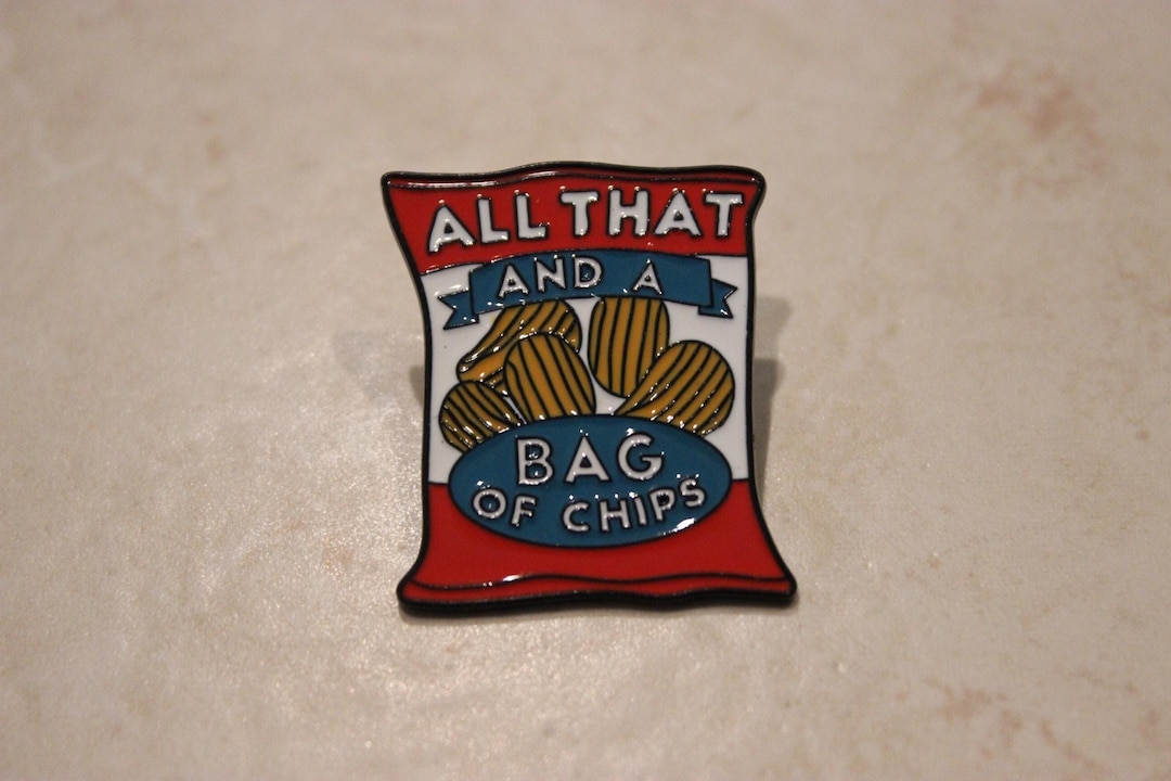 All That Bag of Chips Meme Enamel Pin | Throwback Accessories Retro ...