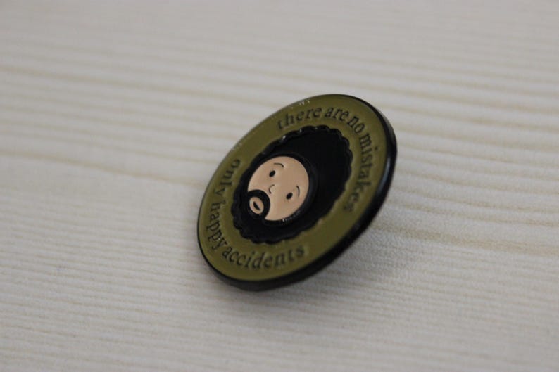 Bob Ross Motivational Encouraging Quote Enamel Lapel Pin | Accessories ...