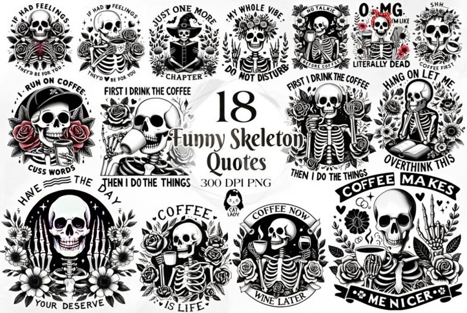 18 Funny Skeleton Quotes Bundle, Skeleton Quotesmother's Day Quotes ...