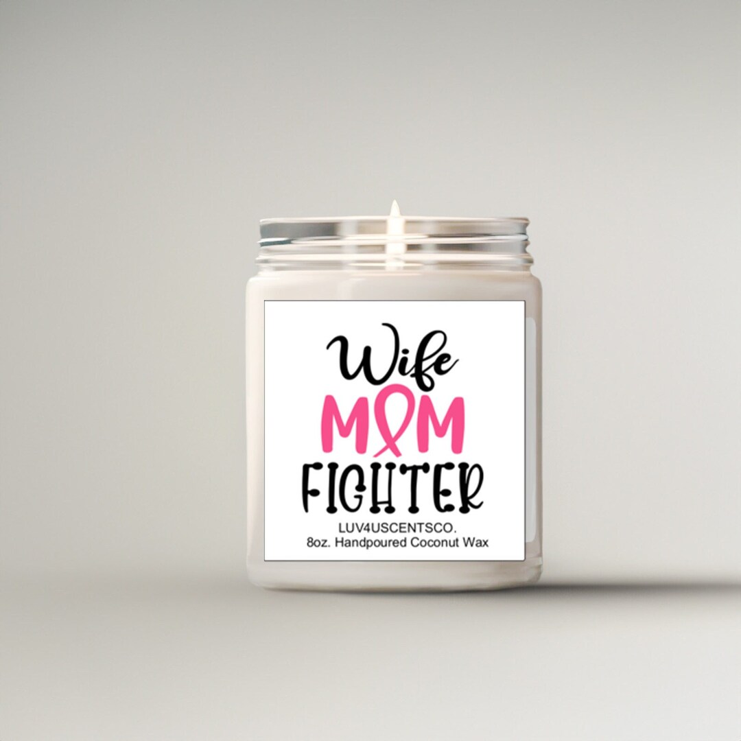 Wife Mom Fighter Breast Cancer Gift | Gift for Cancer Warrior | Breast ...