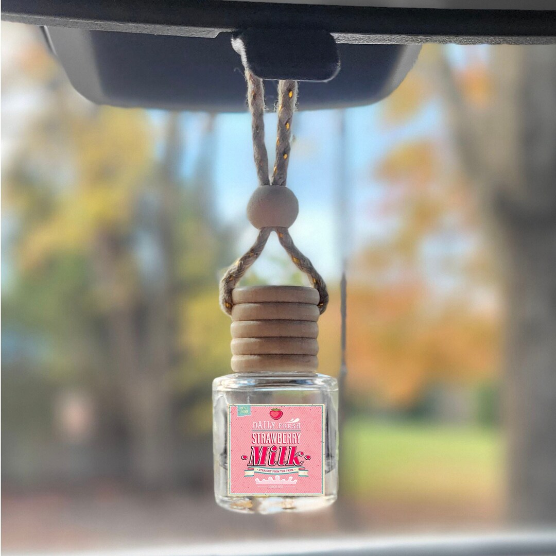 Strawberry Milk Car Diffuser Car Air Freshener Strawberry Milk Scented ...