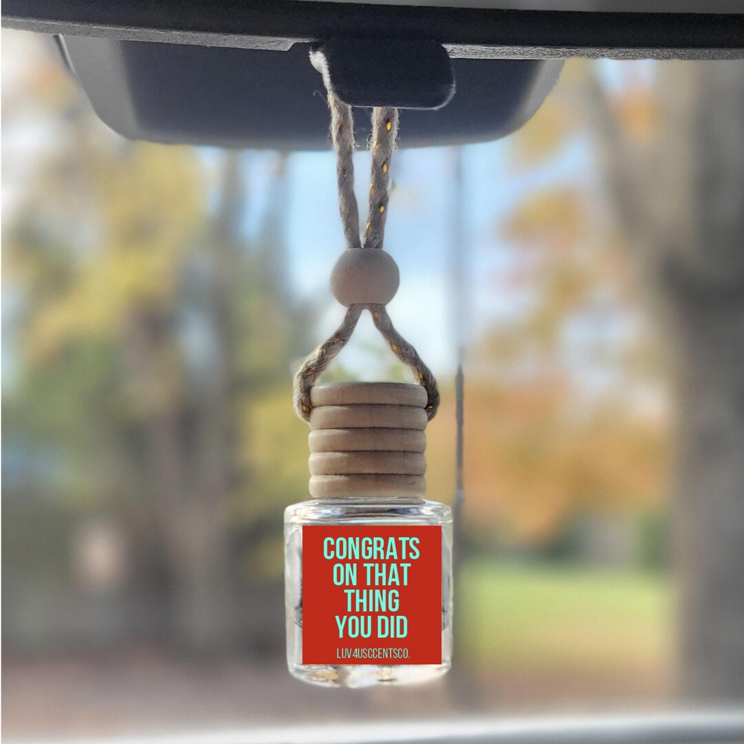 Personalized Scented Car Diffuser: Congrats Gift, 45+ Scents - Etsy
