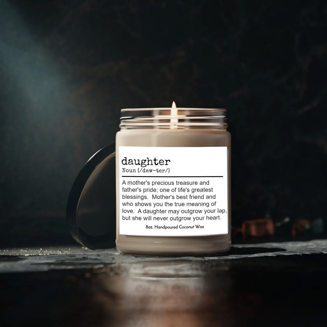 Daughter Definition Candle | Personalized Gift Candle | Mother Daughter ...