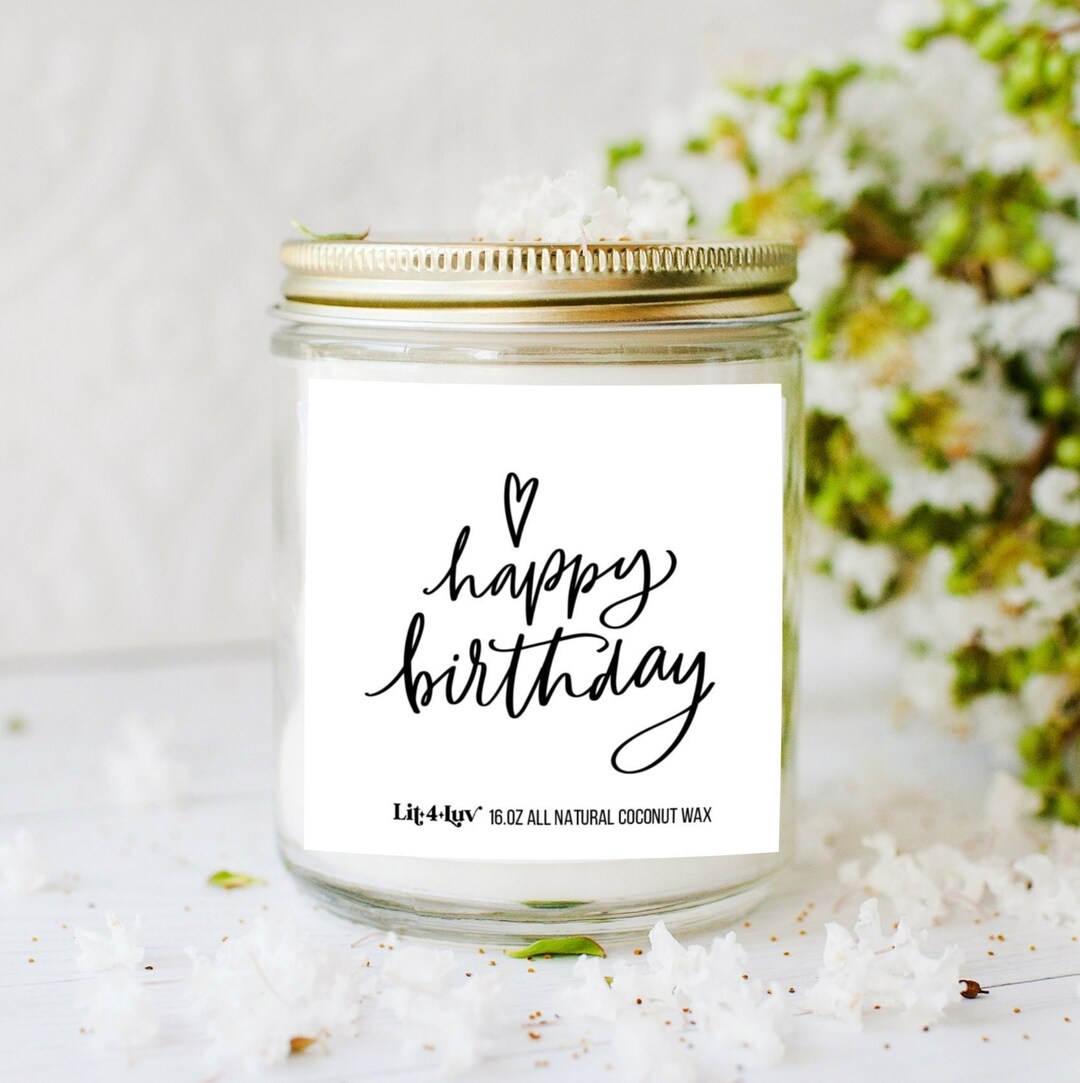 Happy Birthday Candle | Personalized Birthday Gift Candle | Birthday ...