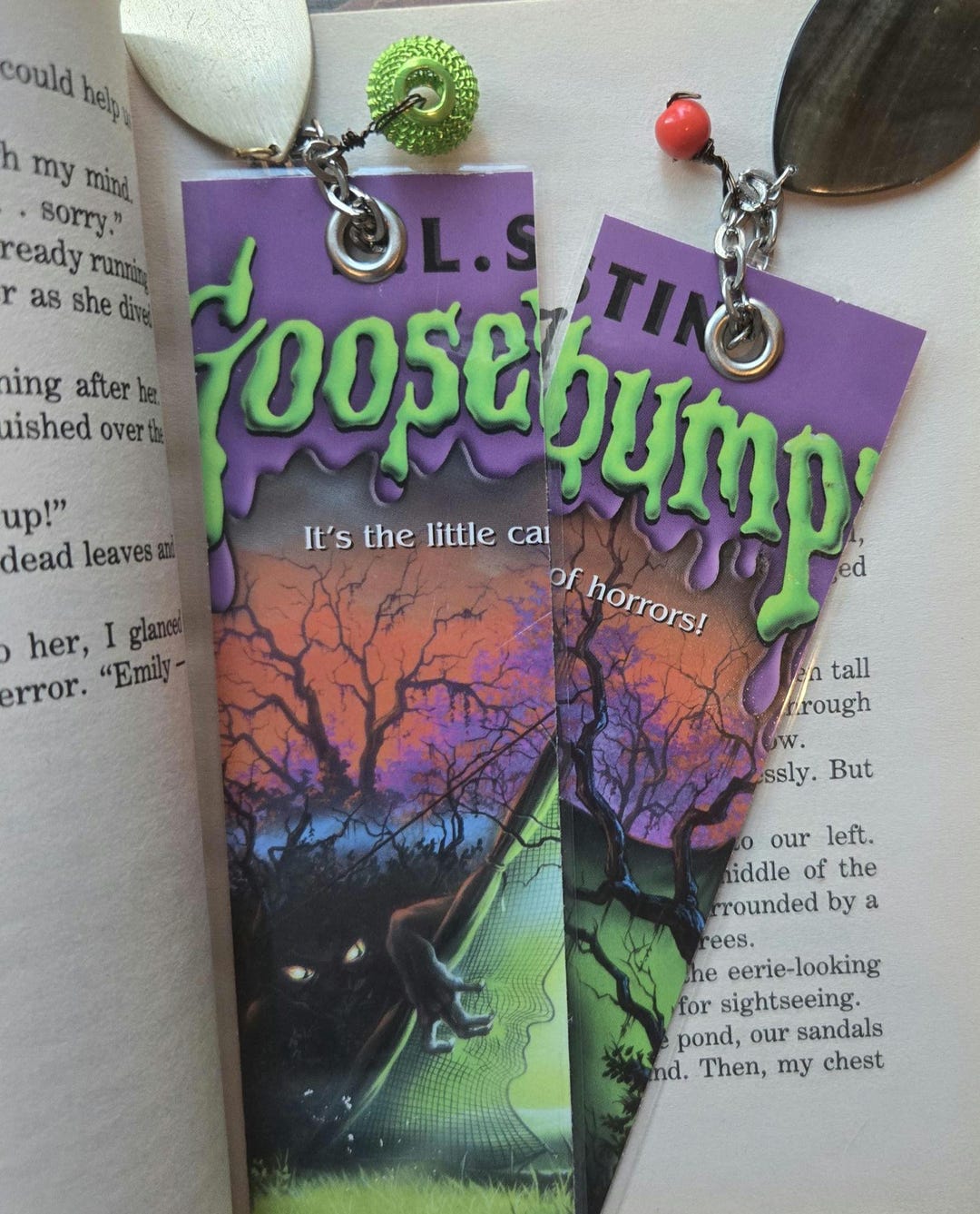 Handmade Upcycled Bookmark Set - Goosebumps - Welcome to Camp Nightmare ...