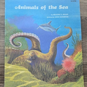 Sharks and Animals of the Sea - Vintage Kid's Book Bundle - 1970's ...