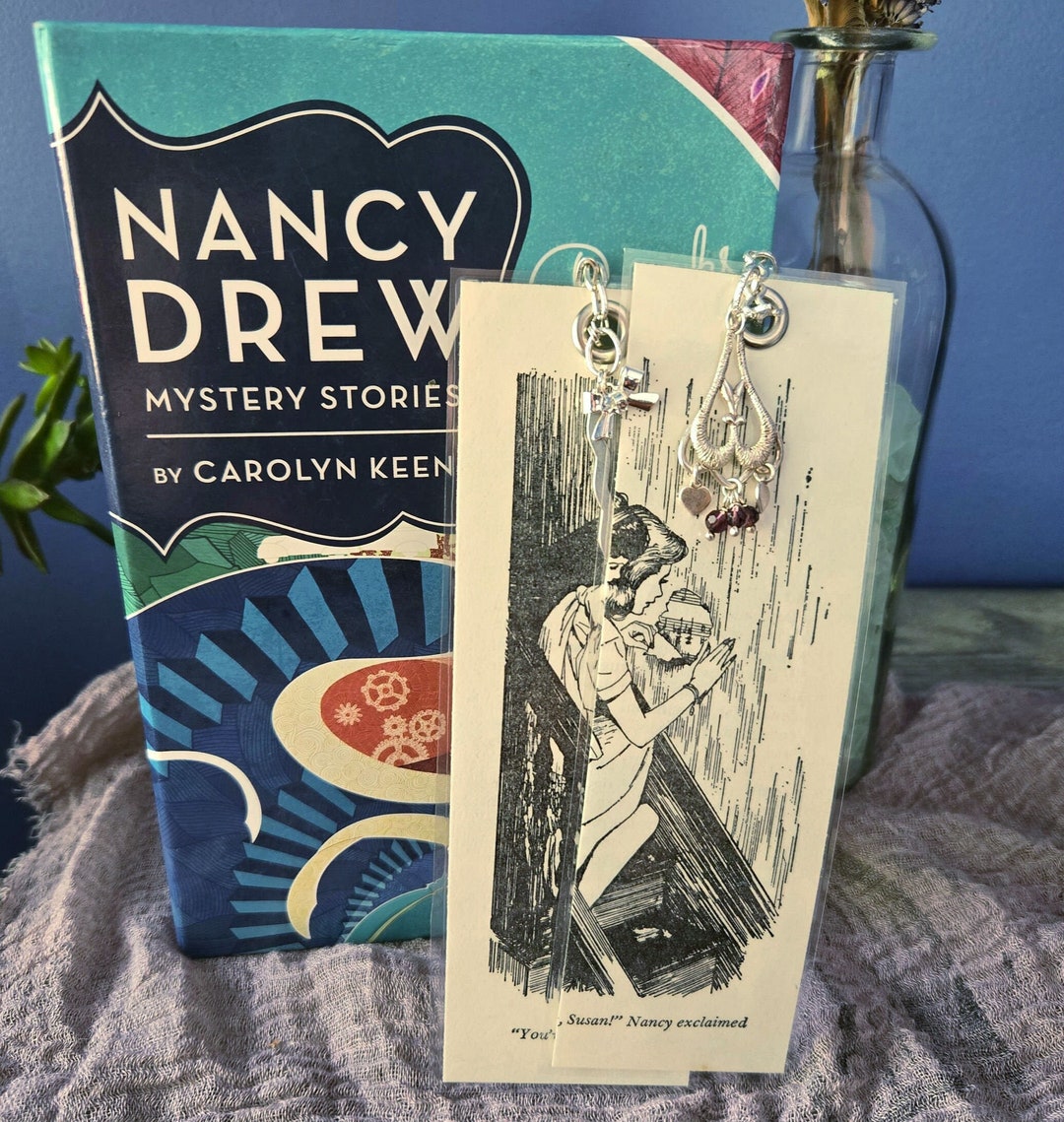 Nancy Drew Book Bundle Carolyn Keene Used Books & Handmade Bookmarks ...