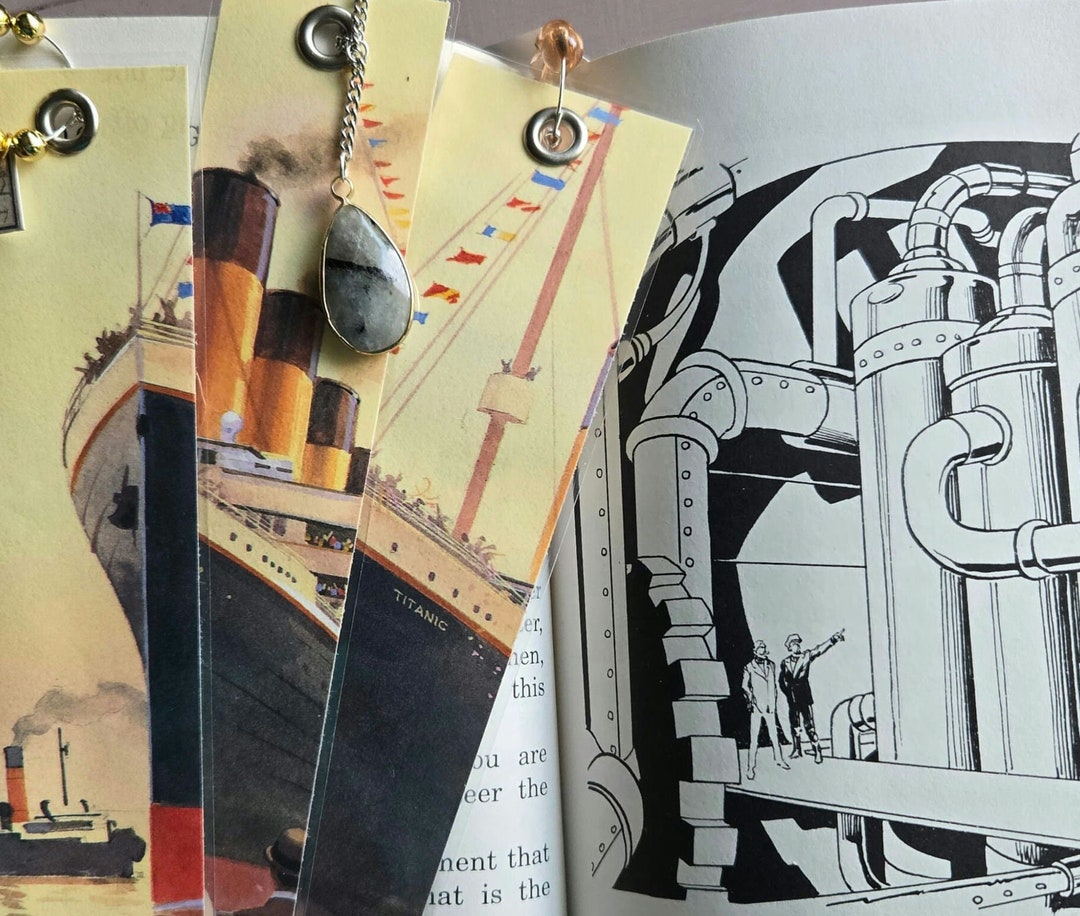 Handmade Upcycled Bookmark Set Titanic at the Docks Children's Book - Etsy