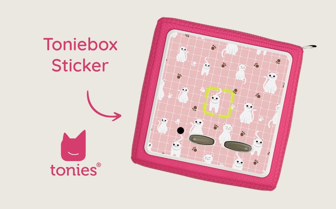 Cute Cat Toniebox Sticker Decal - Fairy Tale Story Book - Instant ...