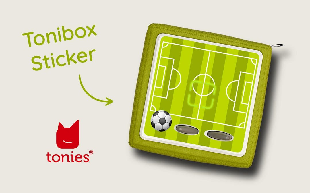 Toniebox Football Pitch Sticker Decal - Game Day (digital Download ...