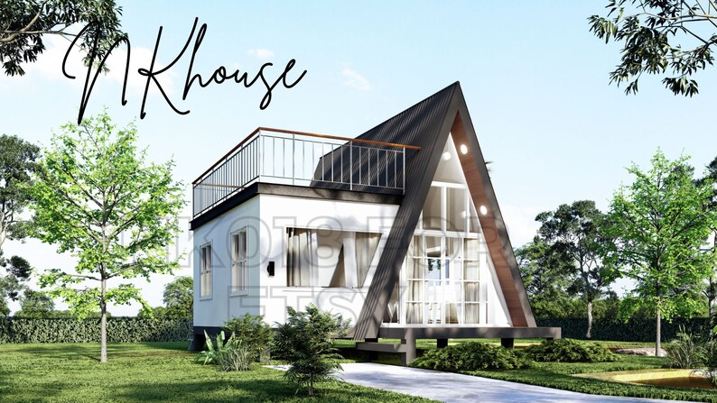 TRIANGLE HOUSE SKETCHUP Package 19 Models - Etsy