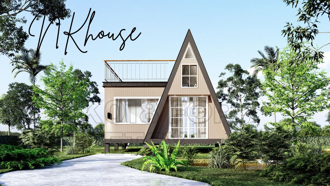 TRIANGLE HOUSE SKETCHUP Package 19 Models - Etsy