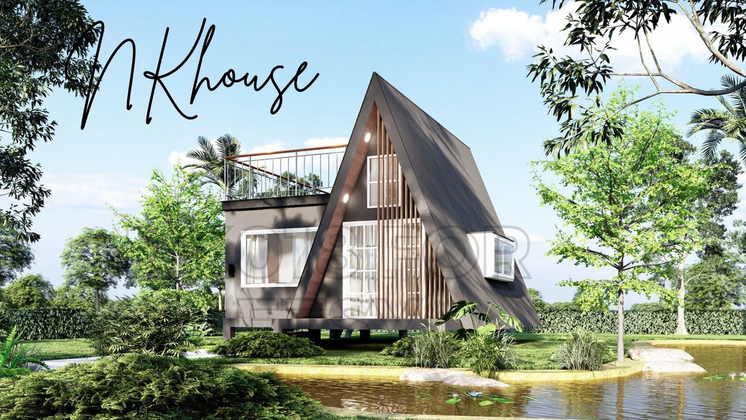 TRIANGLE HOUSE SKETCHUP Package 19 Models - Etsy