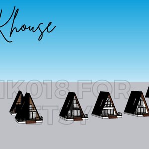 TRIANGLE HOUSE SKETCHUP Package 19 Models - Etsy