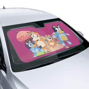 Car Sun Shades Bluey and Family Design - Etsy