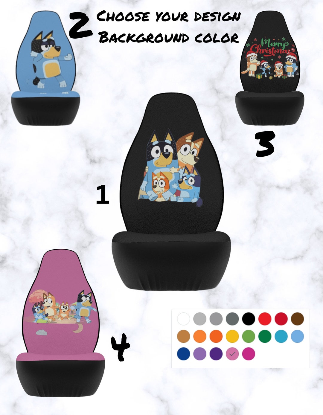 Car Seat Covers BLUEY DESIGN - Etsy