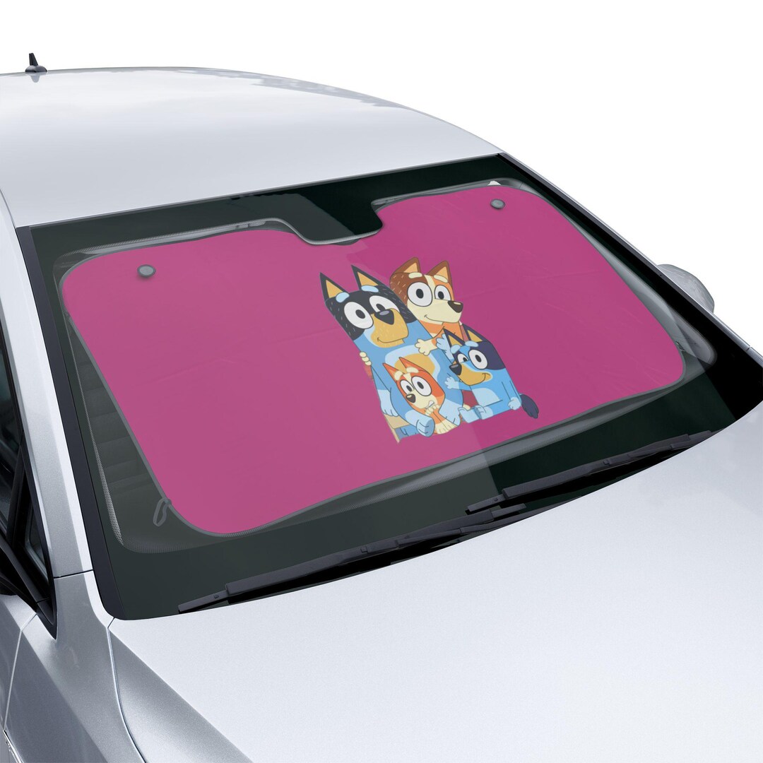 Car Sun Shades Happy Bluey With Her Friends - Etsy