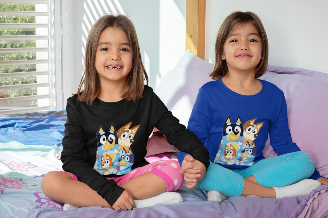 Toddler Long Sleeve Tee Bluey Design - Etsy