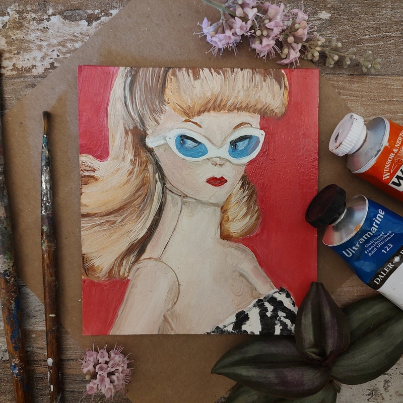 Barbie Original Paintings - Etsy