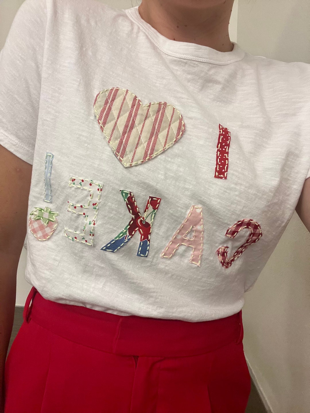 I heart Cake Patchwork T-shirt - Etsy