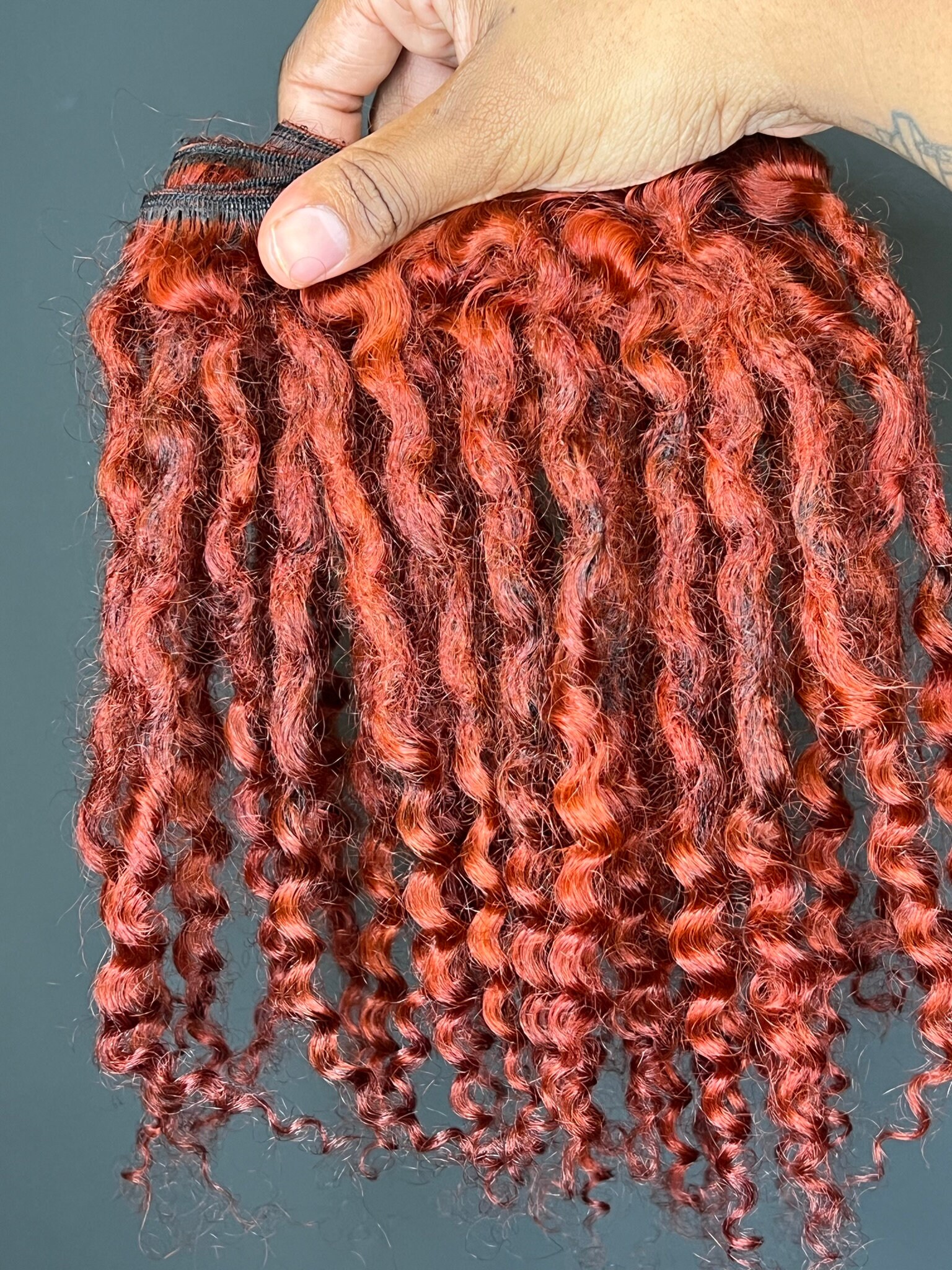 100% Human Hair Curly End Loc Extensions - Etsy