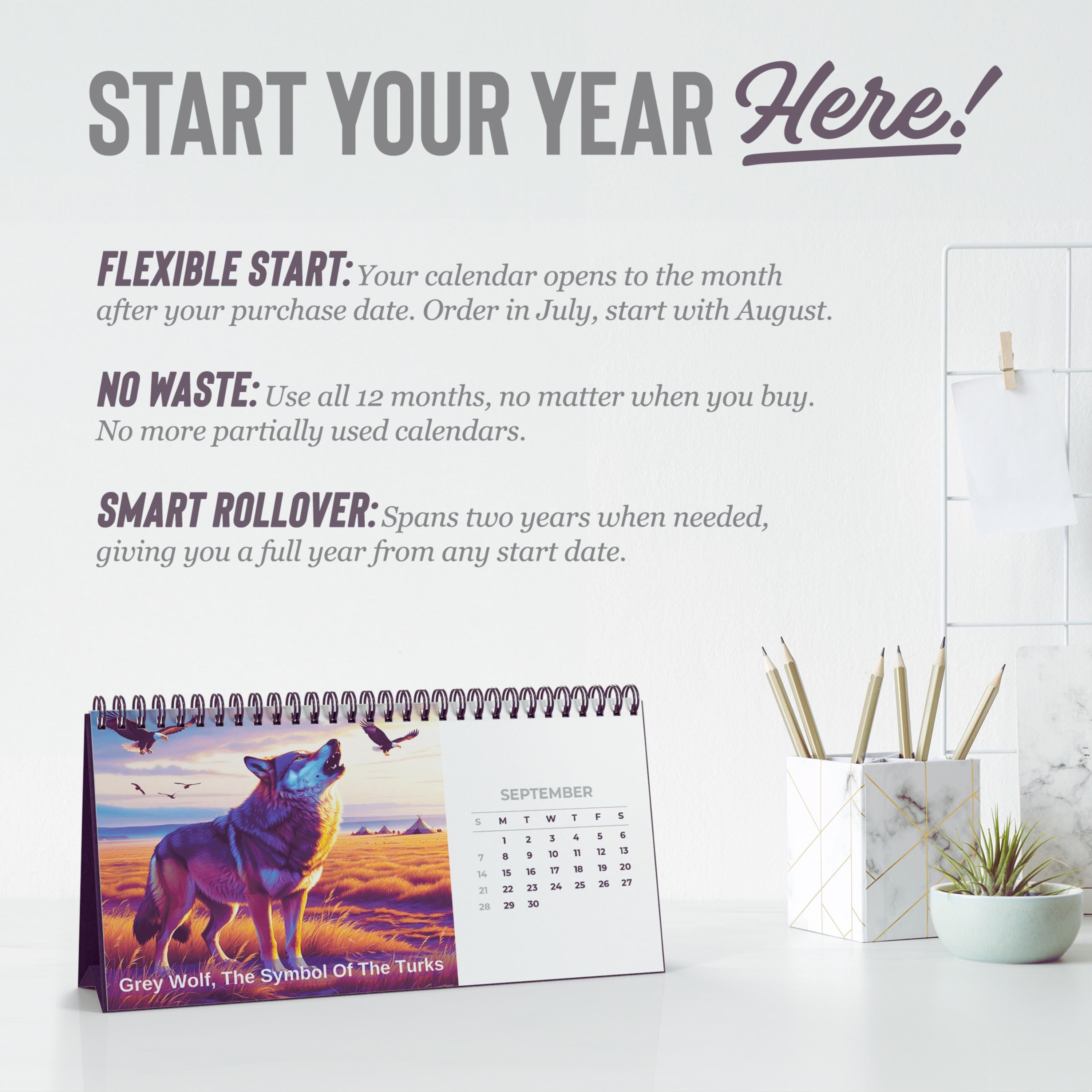 2025 Turkish Mythology Desk Calendar 2025 Desk Calendar Mythology 2025 ...