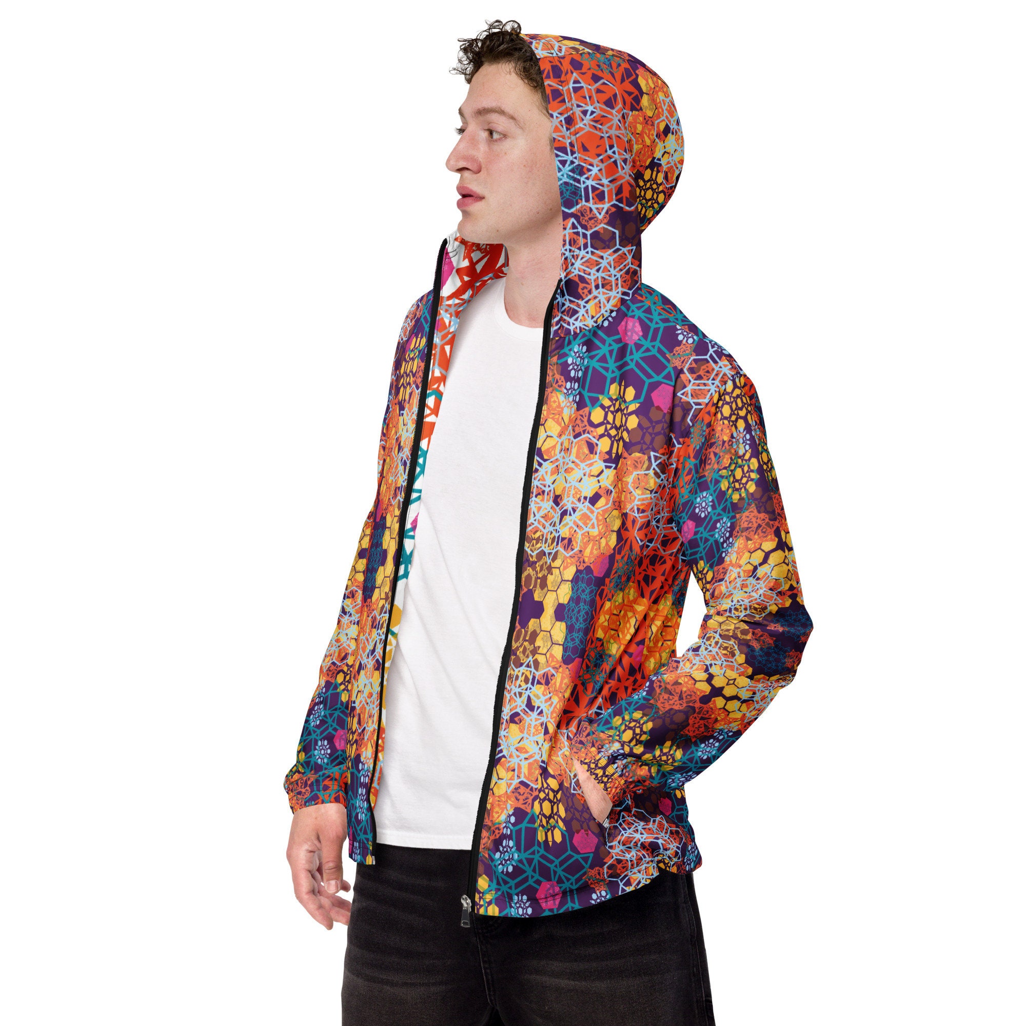 Purple Jardin Men’s Windbreaker - Etsy