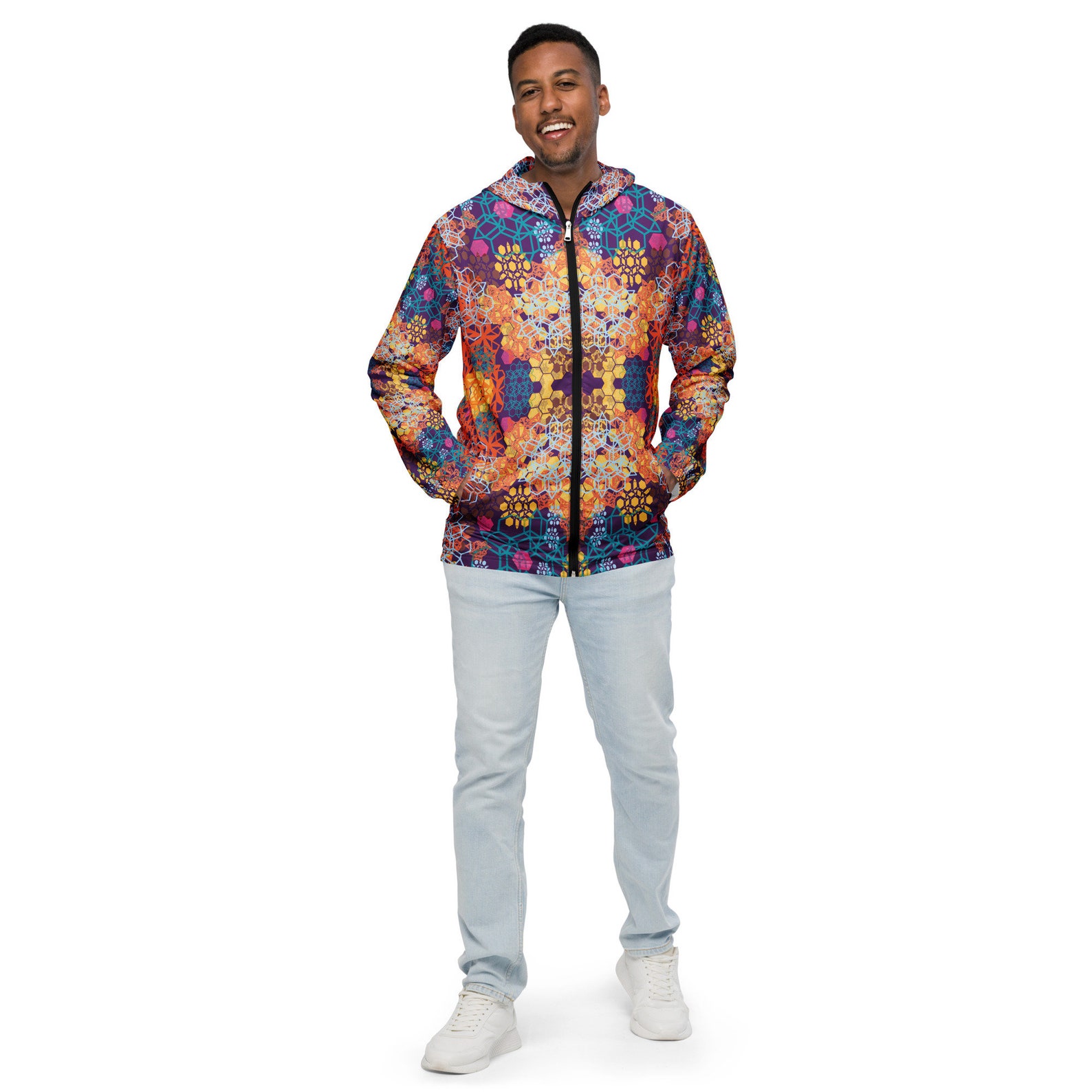 Purple Jardin Men’s Windbreaker - Etsy