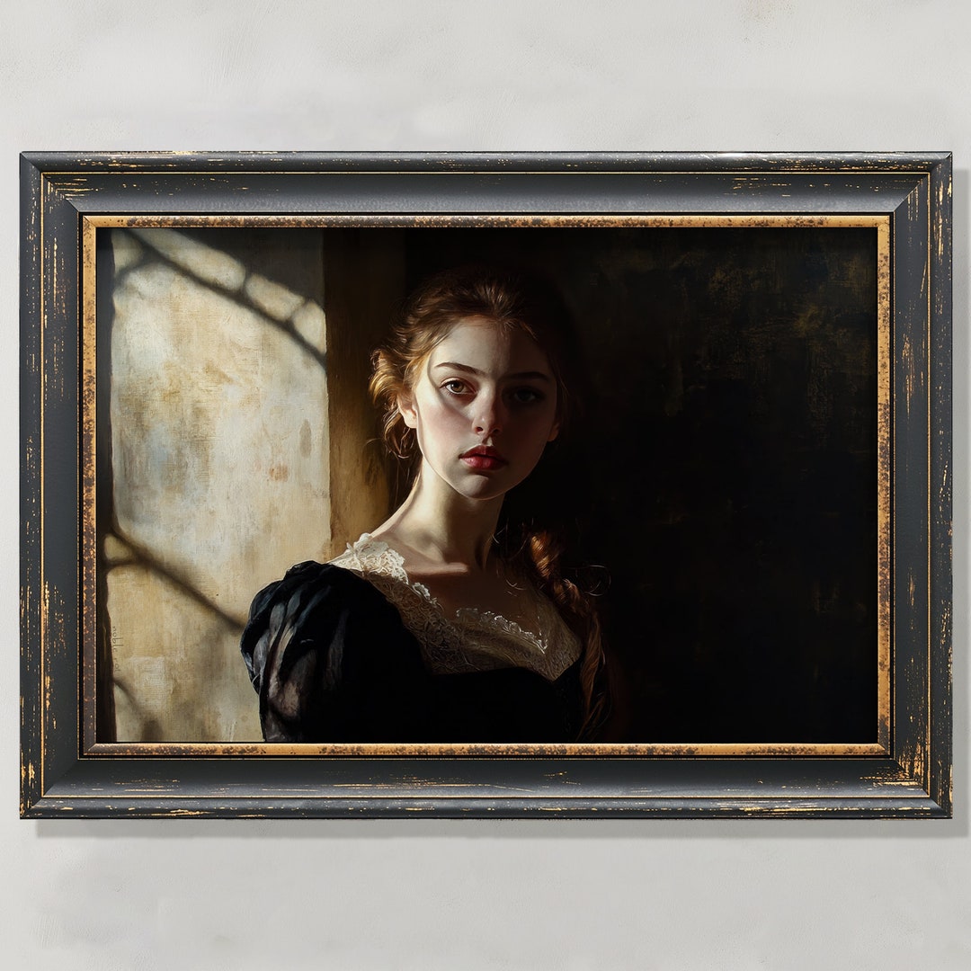 Luce E Ombra | Printable Oil Painting, Dark Renaissance, Female Rage ...