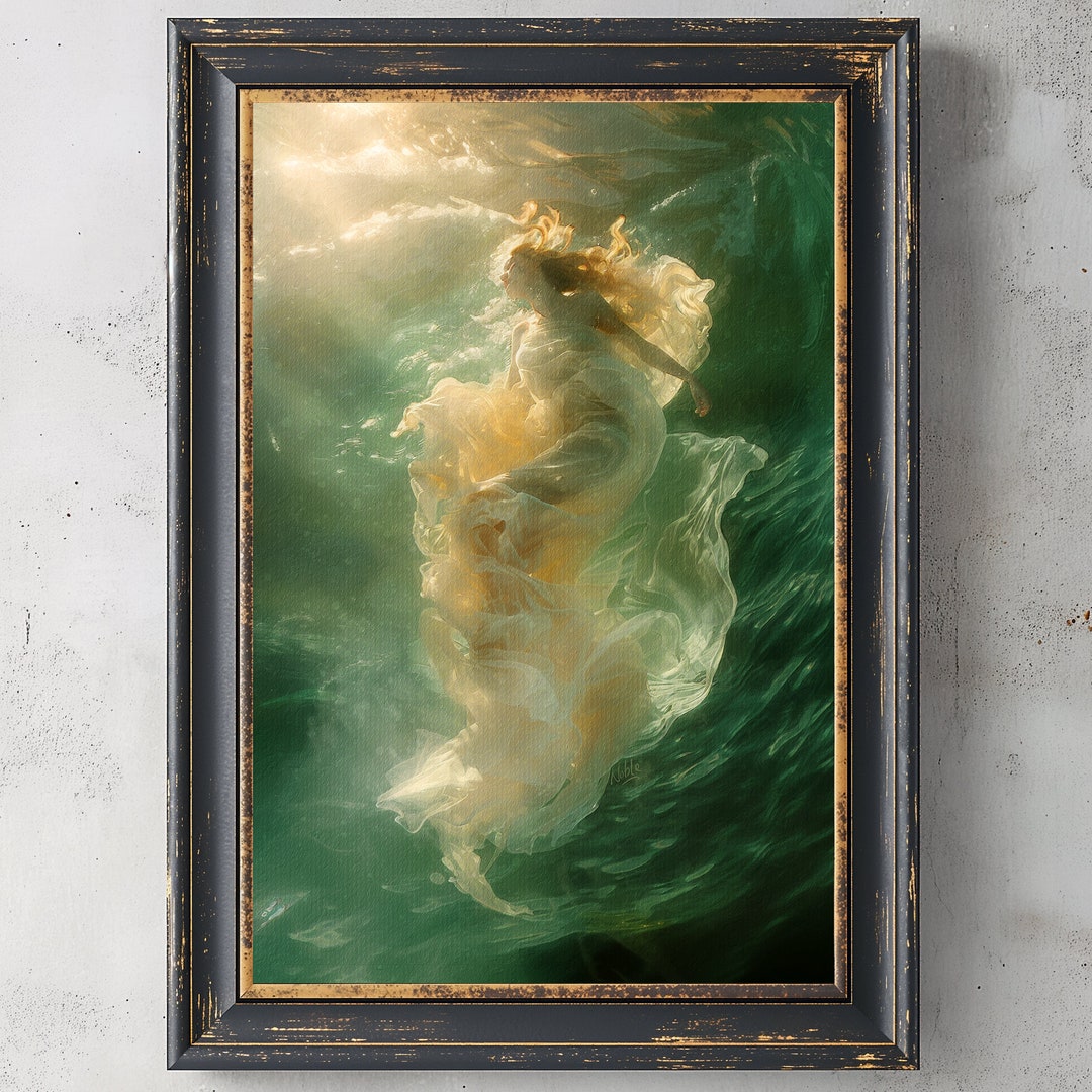 Sirène | Mermaid, Greek Goddess, Printable Art, Female Rage, Dark ...