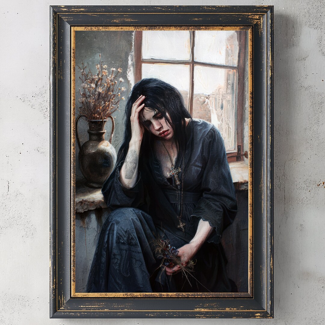 Le Infelicità | Printable Oil Painting, Dark Renaissance, Female Rage ...