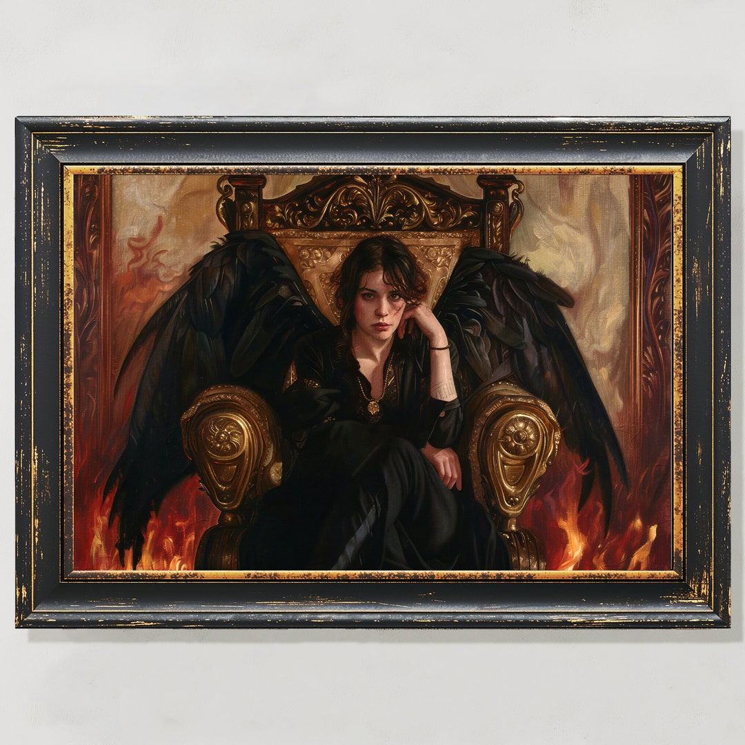 Gabriel | Printable Oil Painting, Dark Renaissance, Female Rage ...