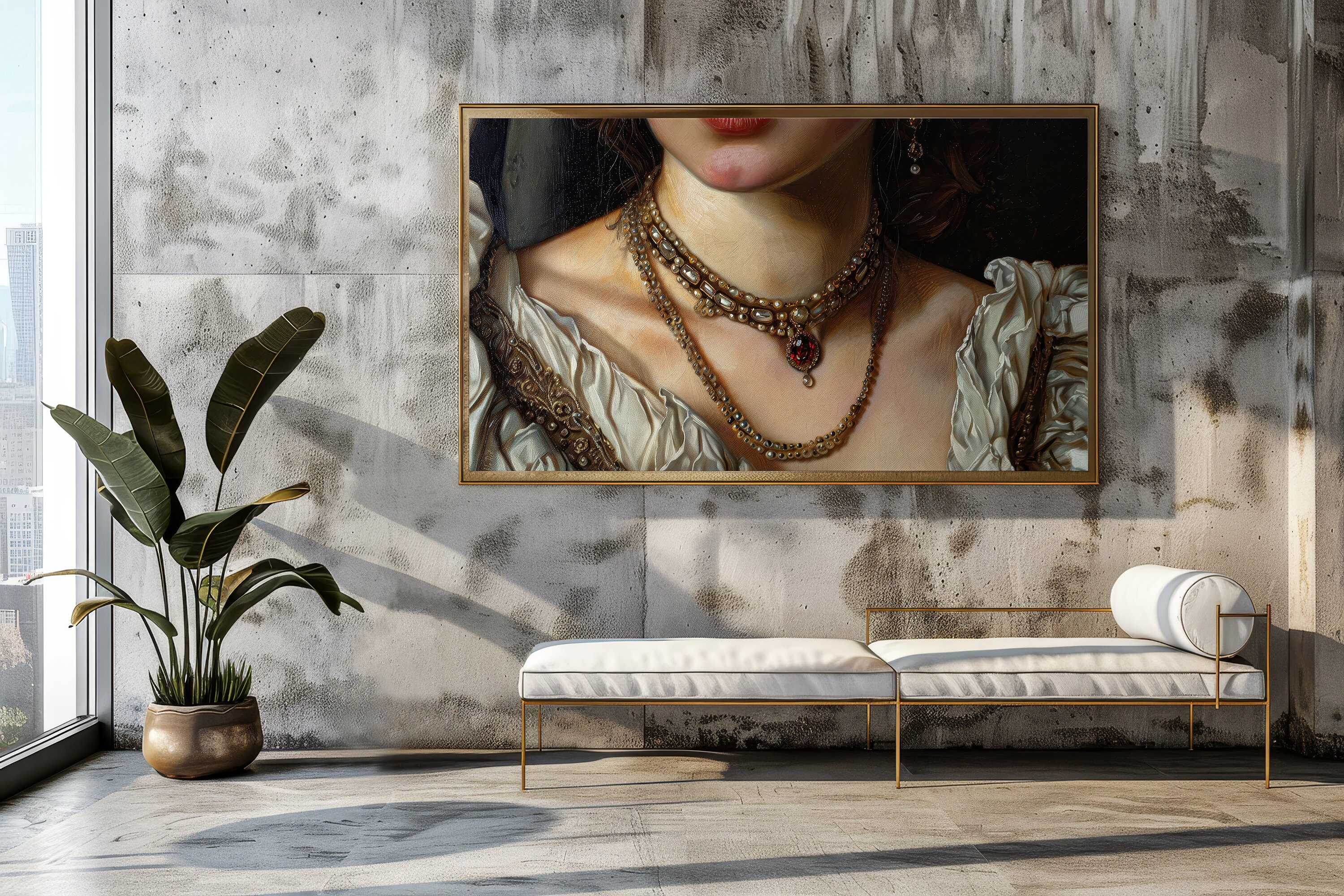Neve Macchiata Di Rubino | Printable Oil Painting, Dark Renaissance ...