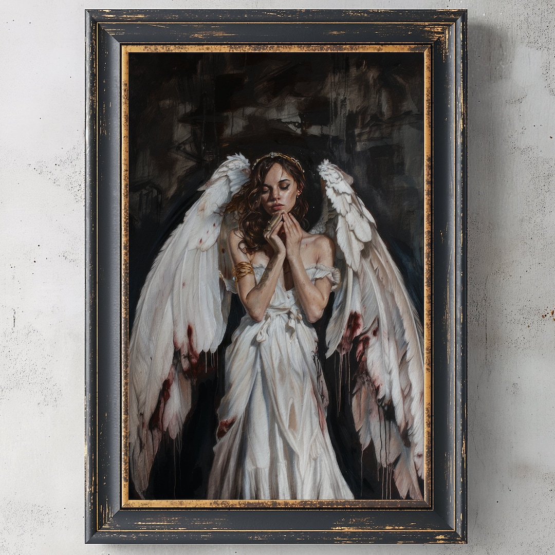 The Divine | Printable Oil Painting, Dark Renaissance, Moody, Female ...