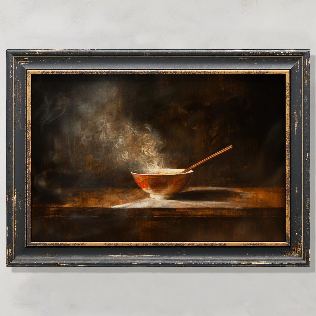 Kae-dama | Ramen, Printable Oil Painting, Dark Renaissance, Japanese ...