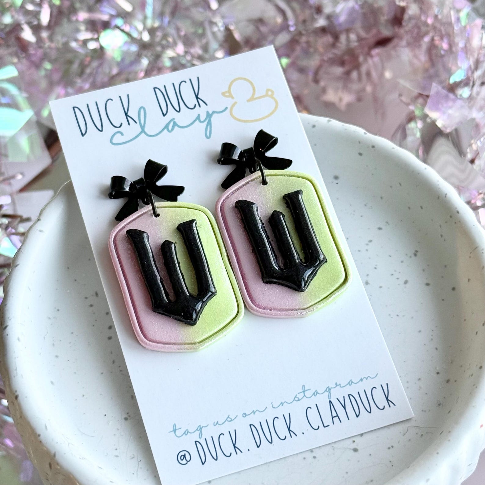 Unlimited W: Wicked Inspired Collection | Polymer Clay | Earring Set ...