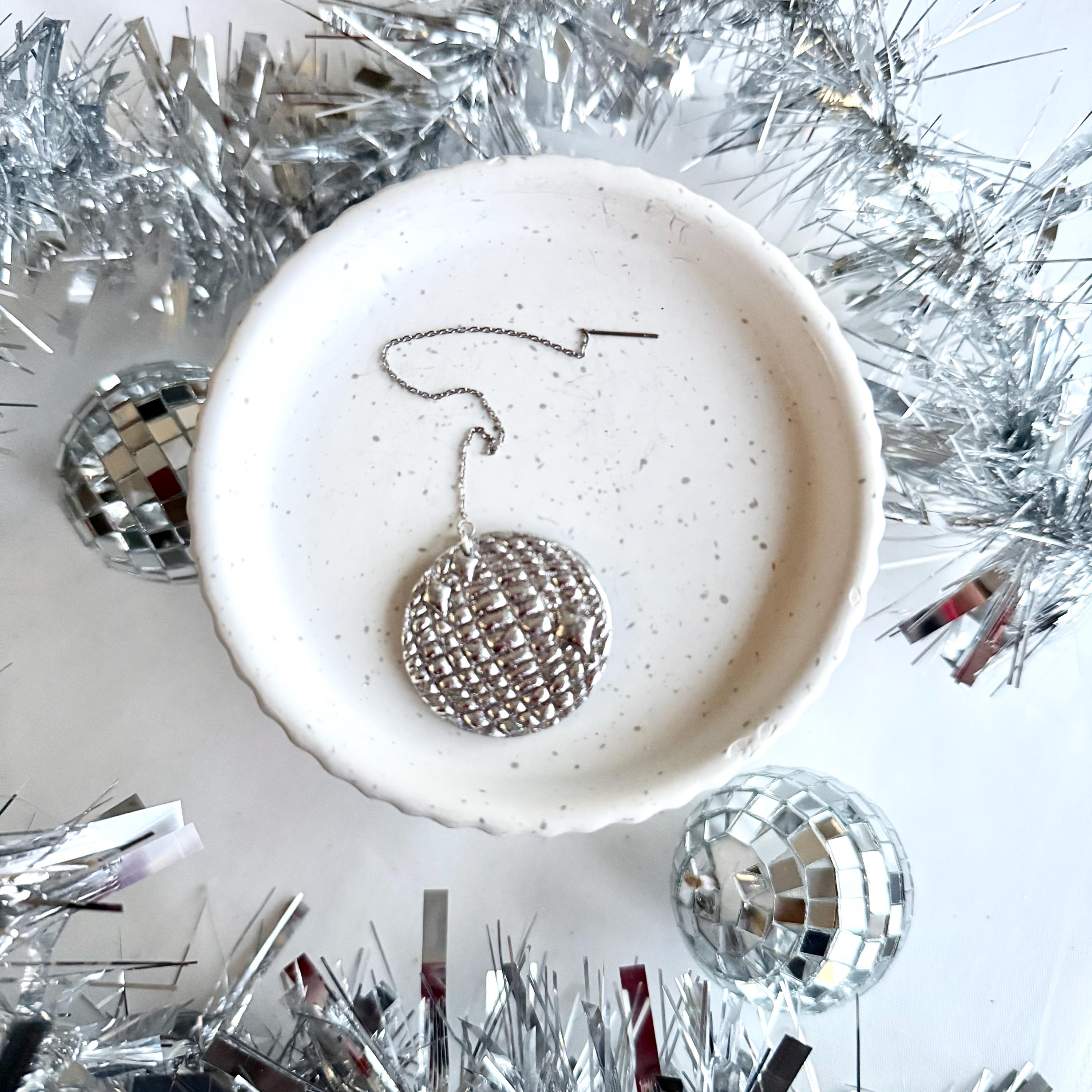 Ball Drop Disco Ball: Ringing in the New Year NYE Polymer Clay Earring ...