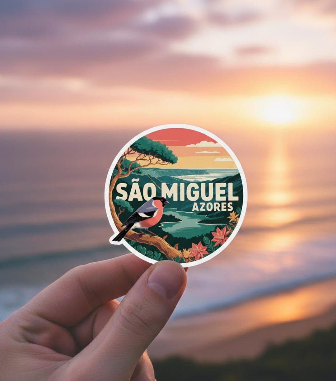 São Miguel Azores Sticker: Priolo Bird Nature Design - Etsy
