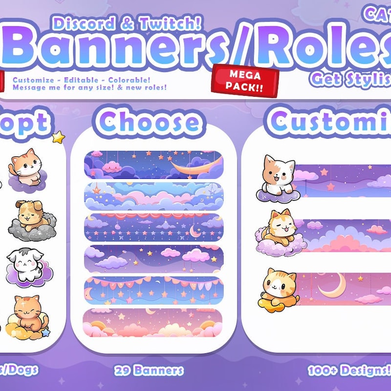 Pink Discord Server Banner - Etsy