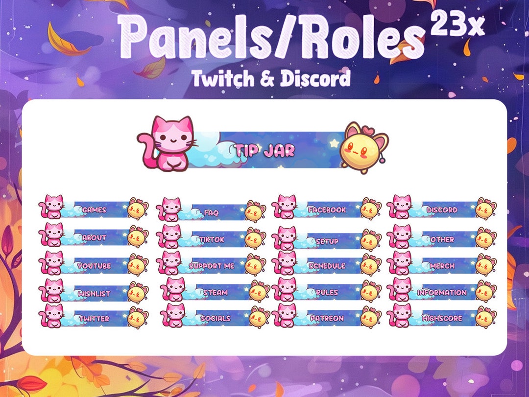Twitch Panels Roles Discord Pokemon Cloud Cat Twitch Panel Pokemon ...