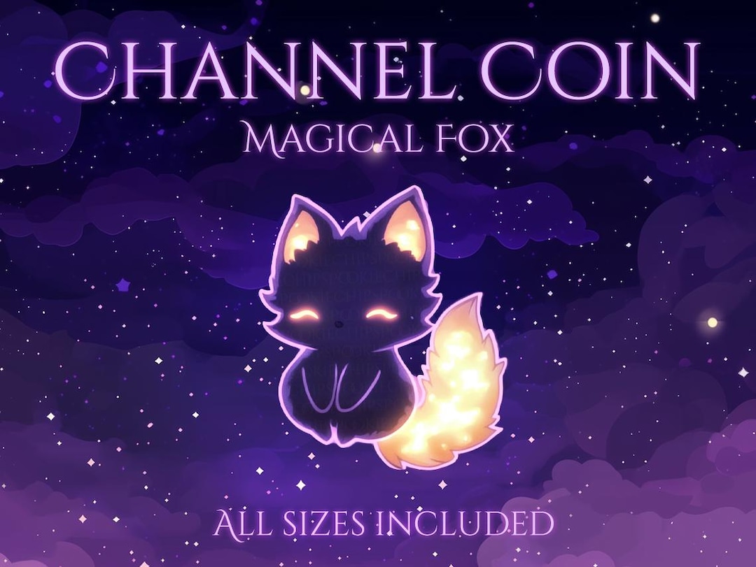 Celestial Fox Channel Point | Cute | Foxy | Moon | Stars | Magic ...