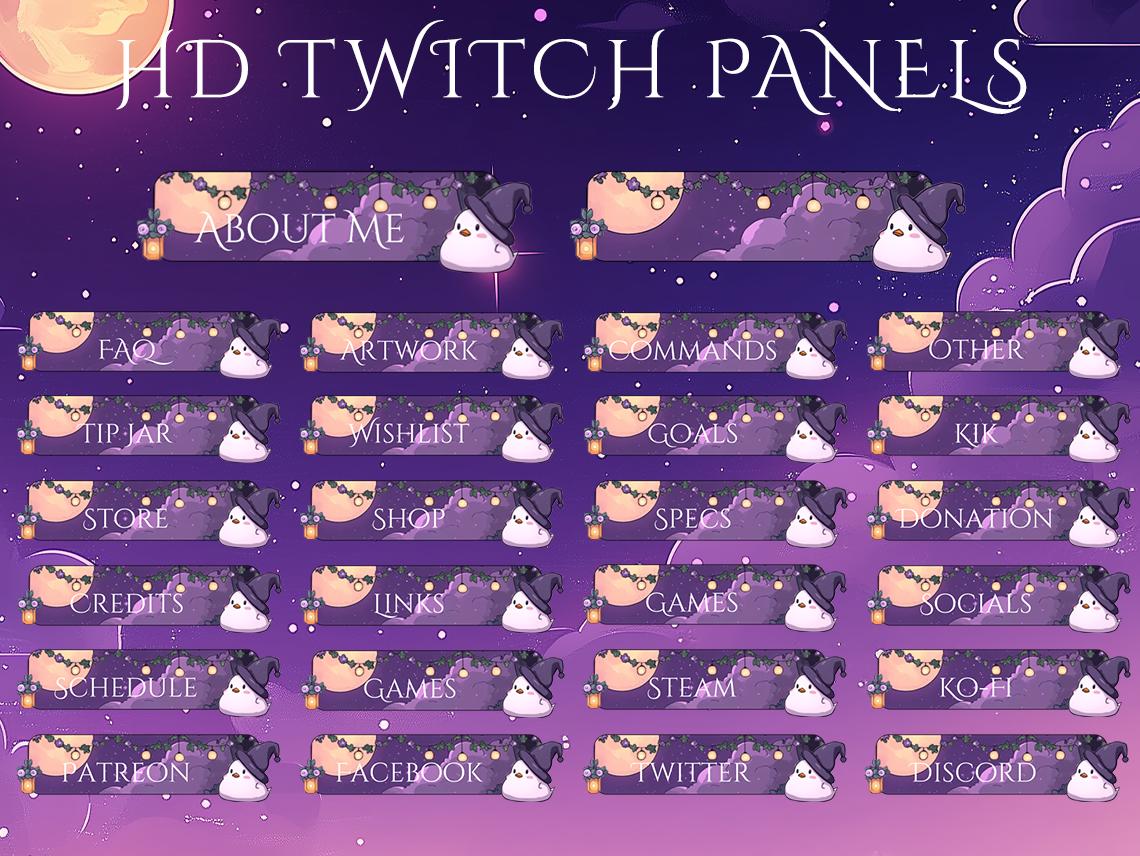 Cozy Duck Twitch Overlay, Twitch Screen | Animated Stream Package ...