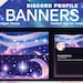 Discord Banner | Profile Banner | Stars & Moons Theme | Galaxy | Space ...