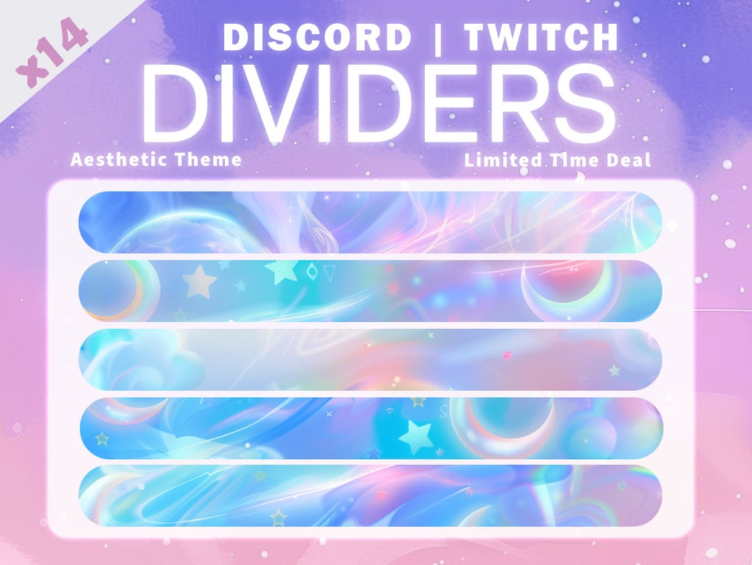 Discord Dividers | Cute Banners | Discord Roles | Twitch Panels ...