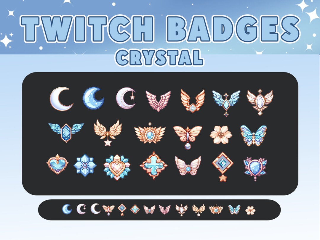 Moon Twitch | Badge Crystal | Twitch Badge Subs | Gold | Channel Points ...