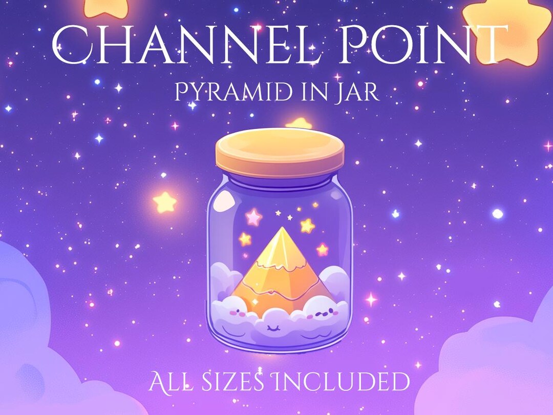 Pyramid in Jar Channel Point | Cute | Ancient | Stars | Magic | Stream ...