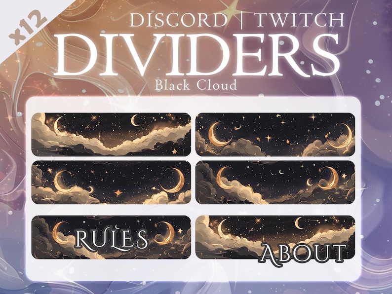 Discord Dividers | Fantasy Banners | Discord Roles | Twitch Panels ...