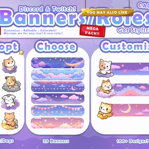 Discord Dividers | Banners | Purple | Moon | Sky | Stars | Night ...