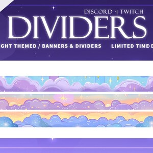 Dividers for Discord | Dividers | Aesthetic | Cute | Discord Graphics ...